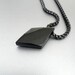 Rhombus Pendant Necklace | Rhombus Pendant | Silver / Black ...