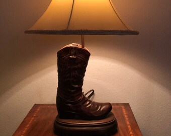 Cowboy Boot Lamp - Etsy