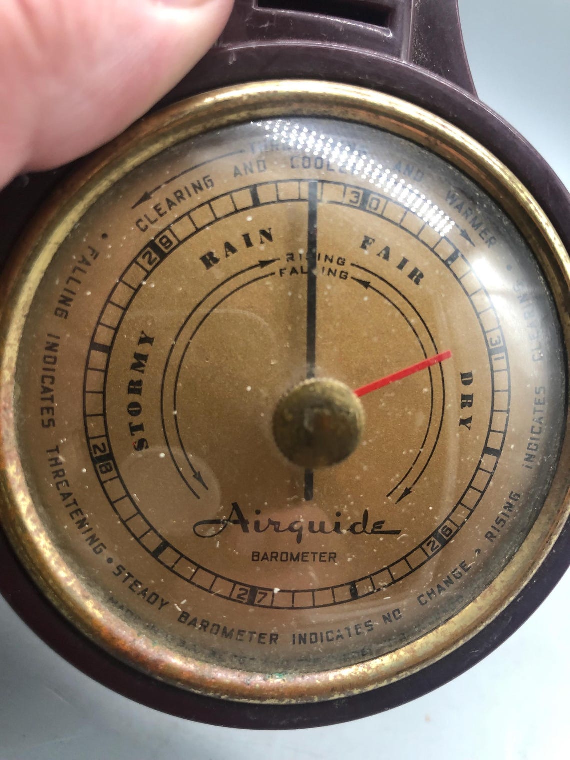 Vintage Airguide Barometer and Thermometer. - Etsy