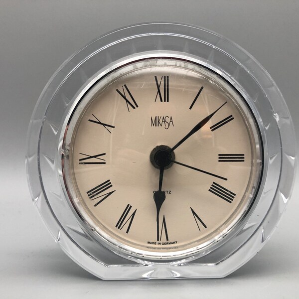 Mikasa Crystal Clock - Etsy