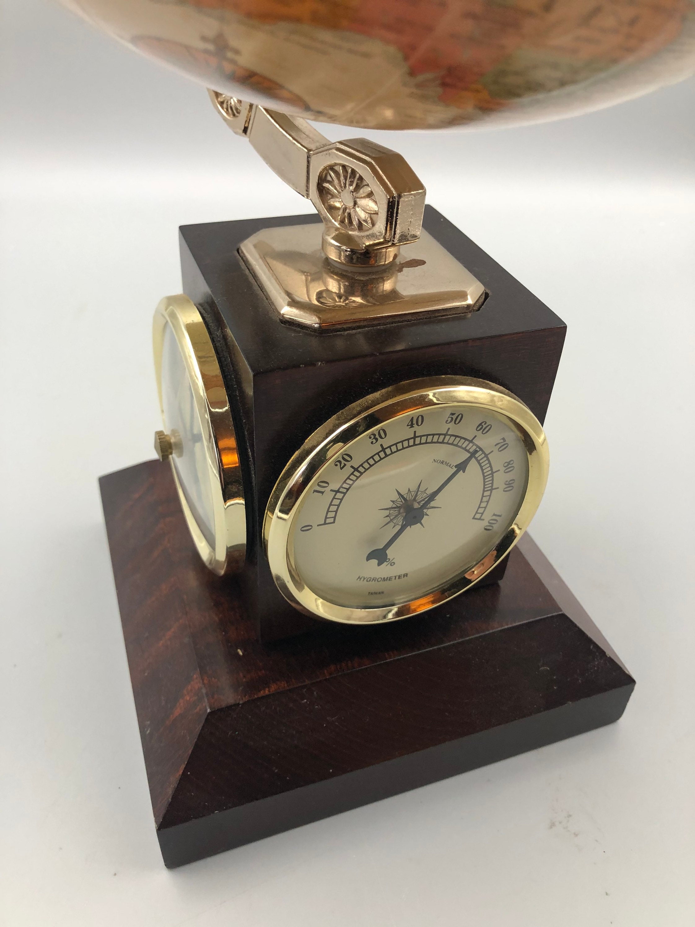 Vintage Replogle 9 World Globe With Weather Station Base. - Etsy