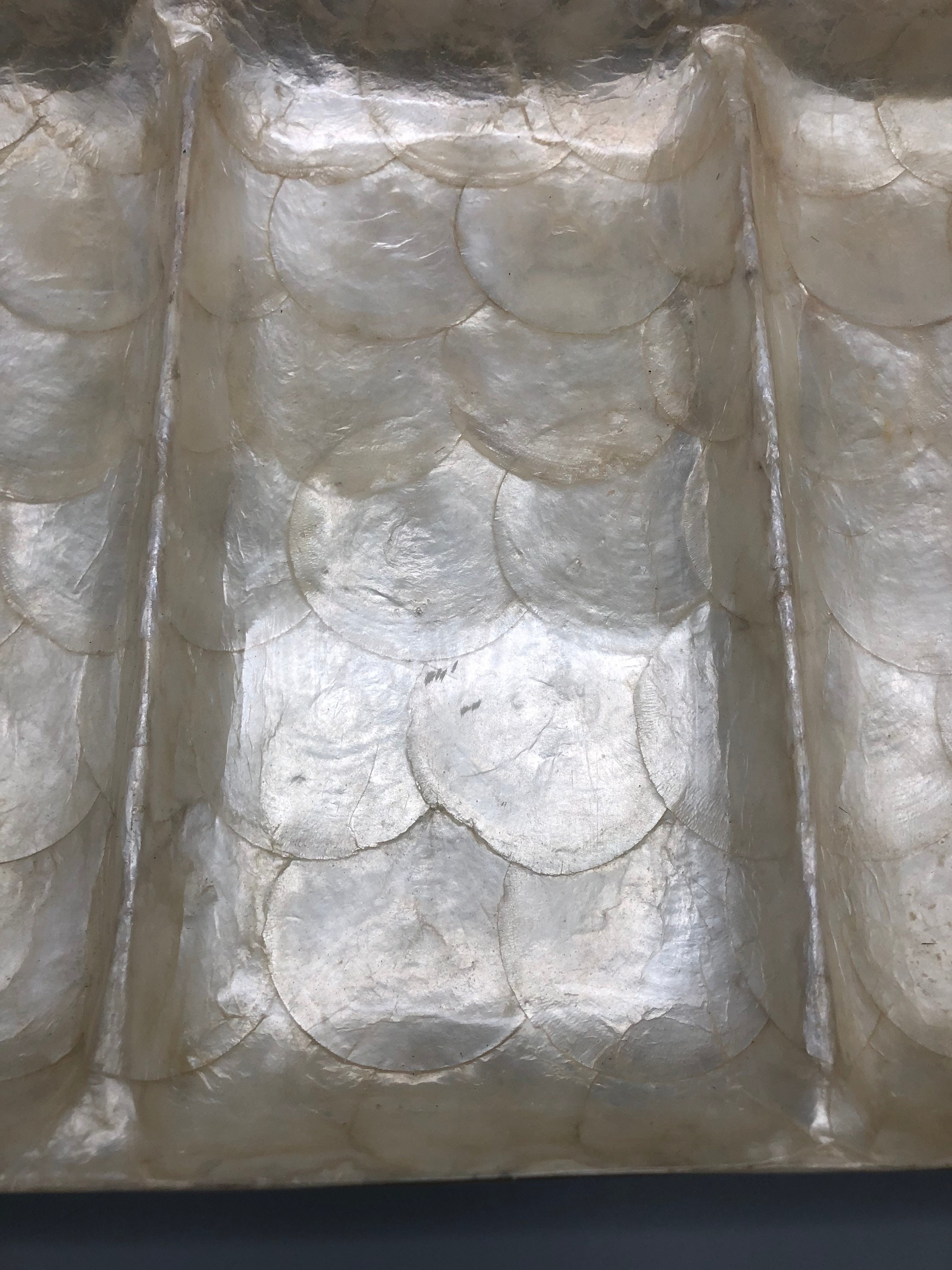 Vintage Capiz Shell Serving Tray. - Etsy