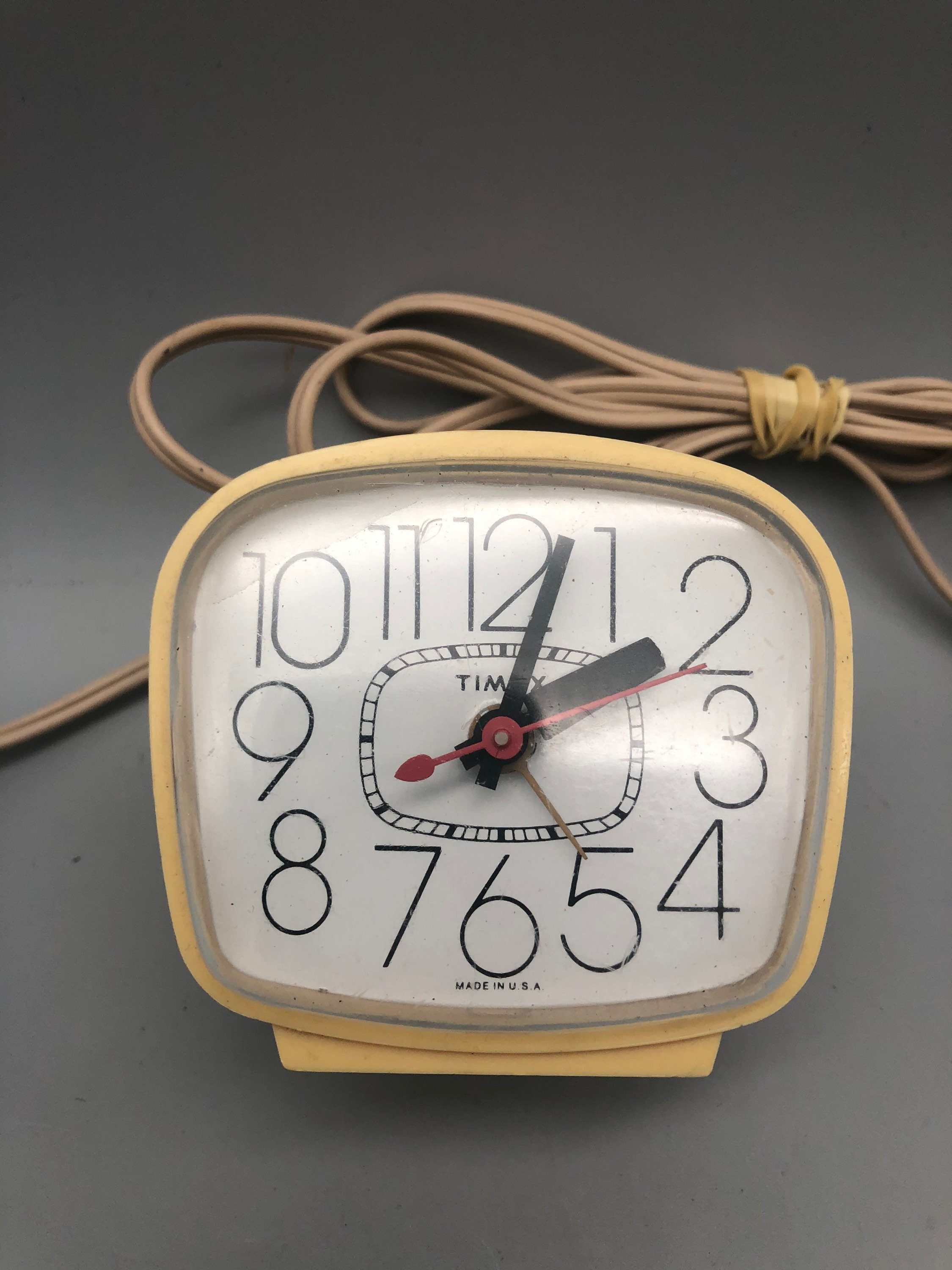 Vintage Timex Analog Plug in Alarm Clock. - Etsy