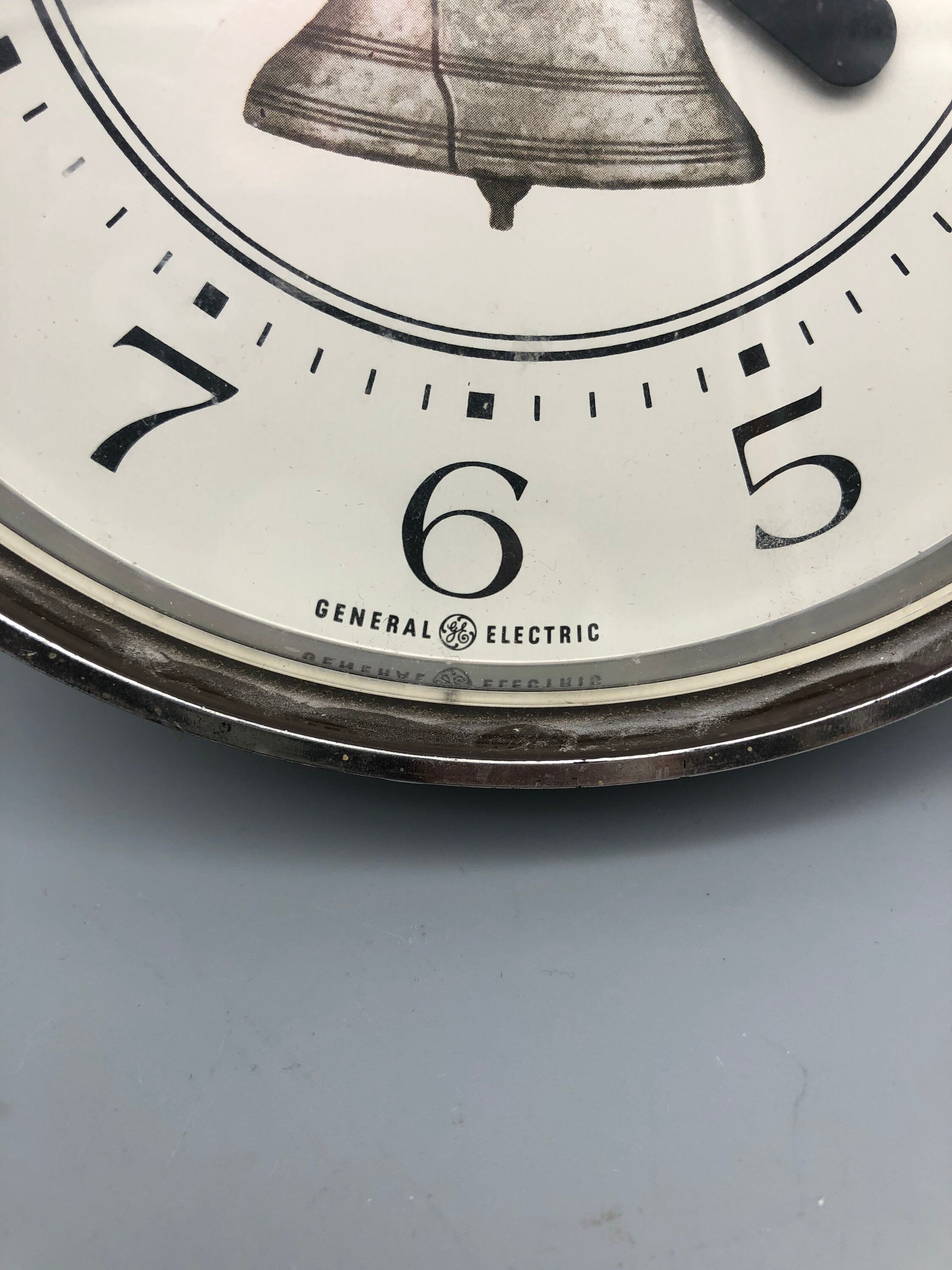 Vintage General Electrics Liberty Bell Wall Clock. Plug In. Model 2183 ...