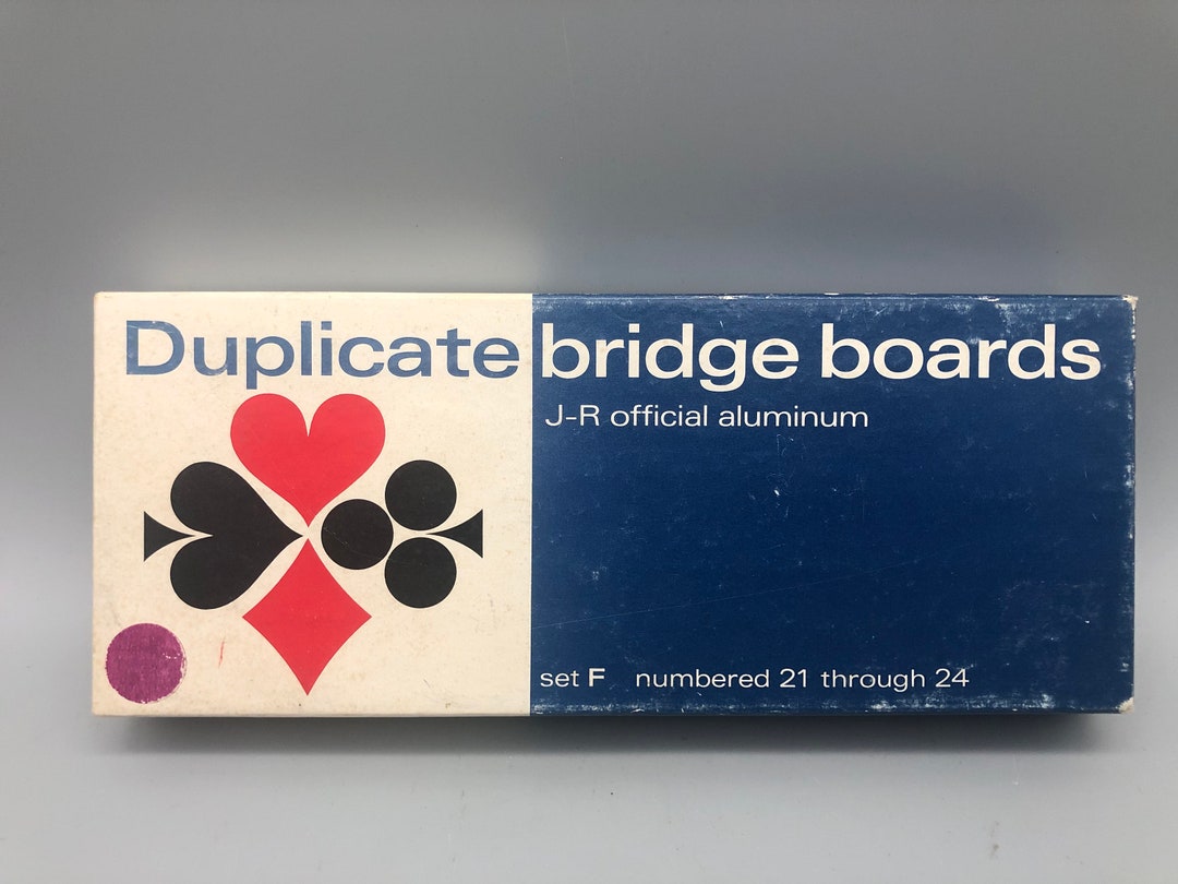 Vintage Parker Brothers Duplicate Bridge Boards. - Etsy