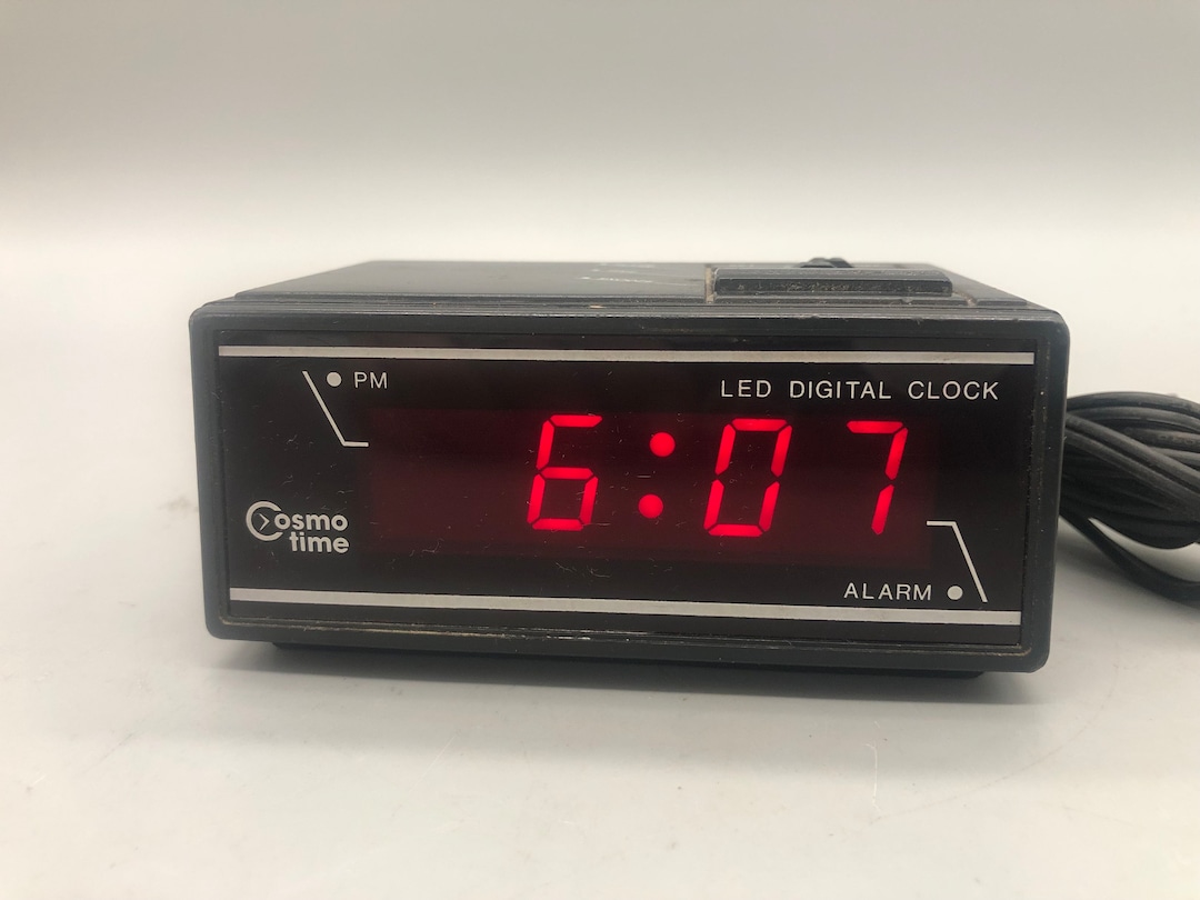 Vintage Cosmo Time Digital Alarm Clock. Model E538 - Etsy