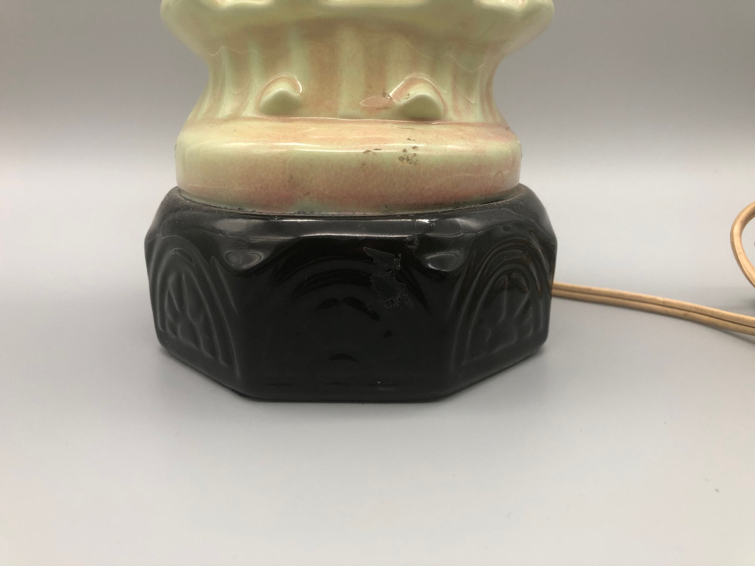 Vintage Ceramic Jade Asian Woman Table Lamp. Jade Color. - Etsy
