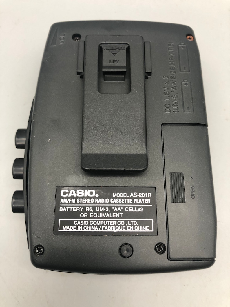 Vintage Casio Portable Cassette Player Model AS-201R. - Etsy
