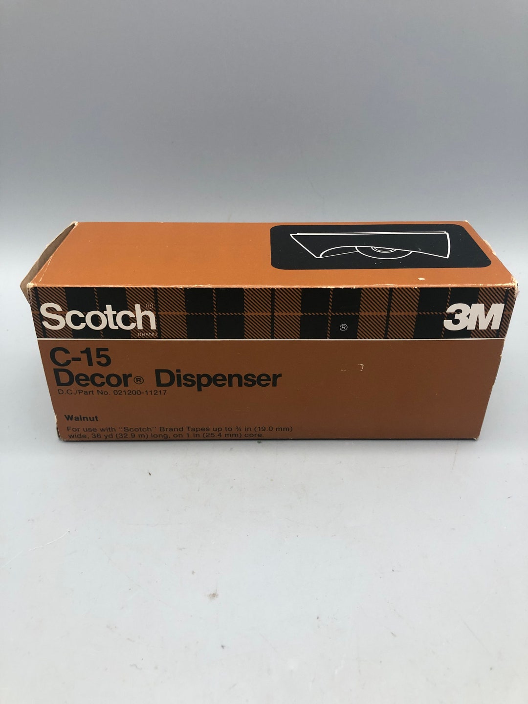Vintage New Scotch 3M Tape Dispenser Brown. - Etsy