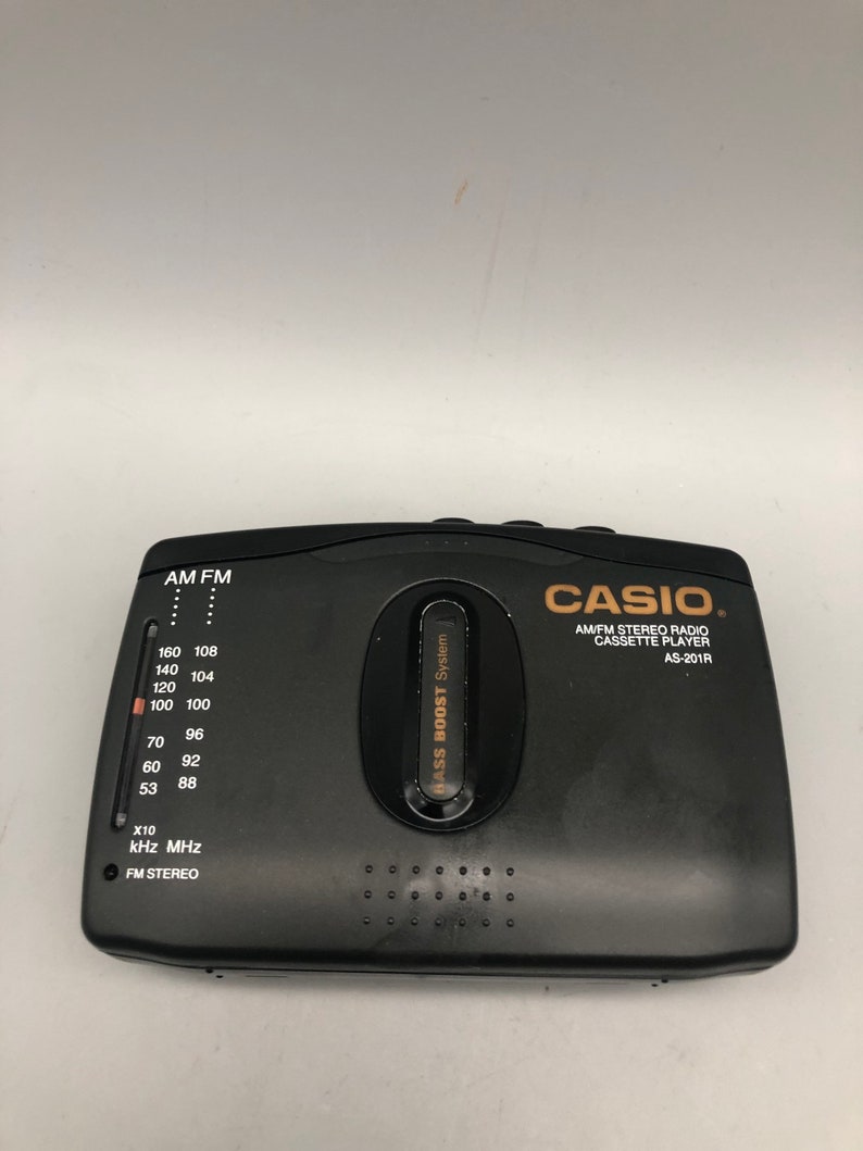 Vintage Casio Portable Cassette Player Model AS-201R. - Etsy