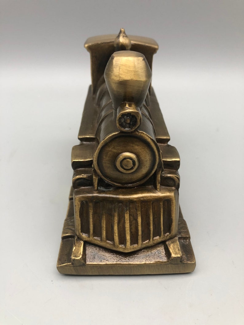 Vintage Brass Train Engine and Coal Car. - Etsy