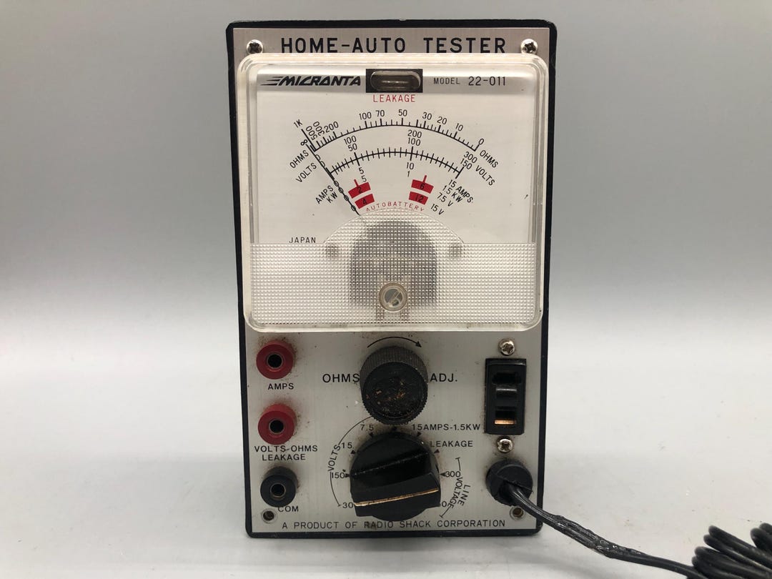 Vintage Micronta Home Auto Tester Model 22-011. - Etsy