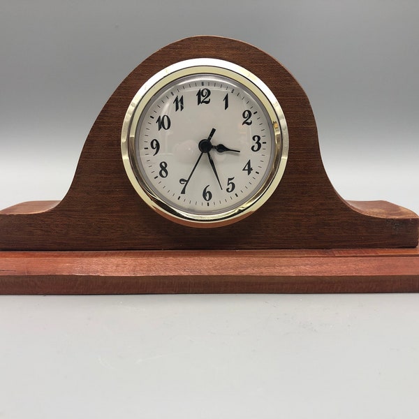 Wood Mantle Clock - Etsy