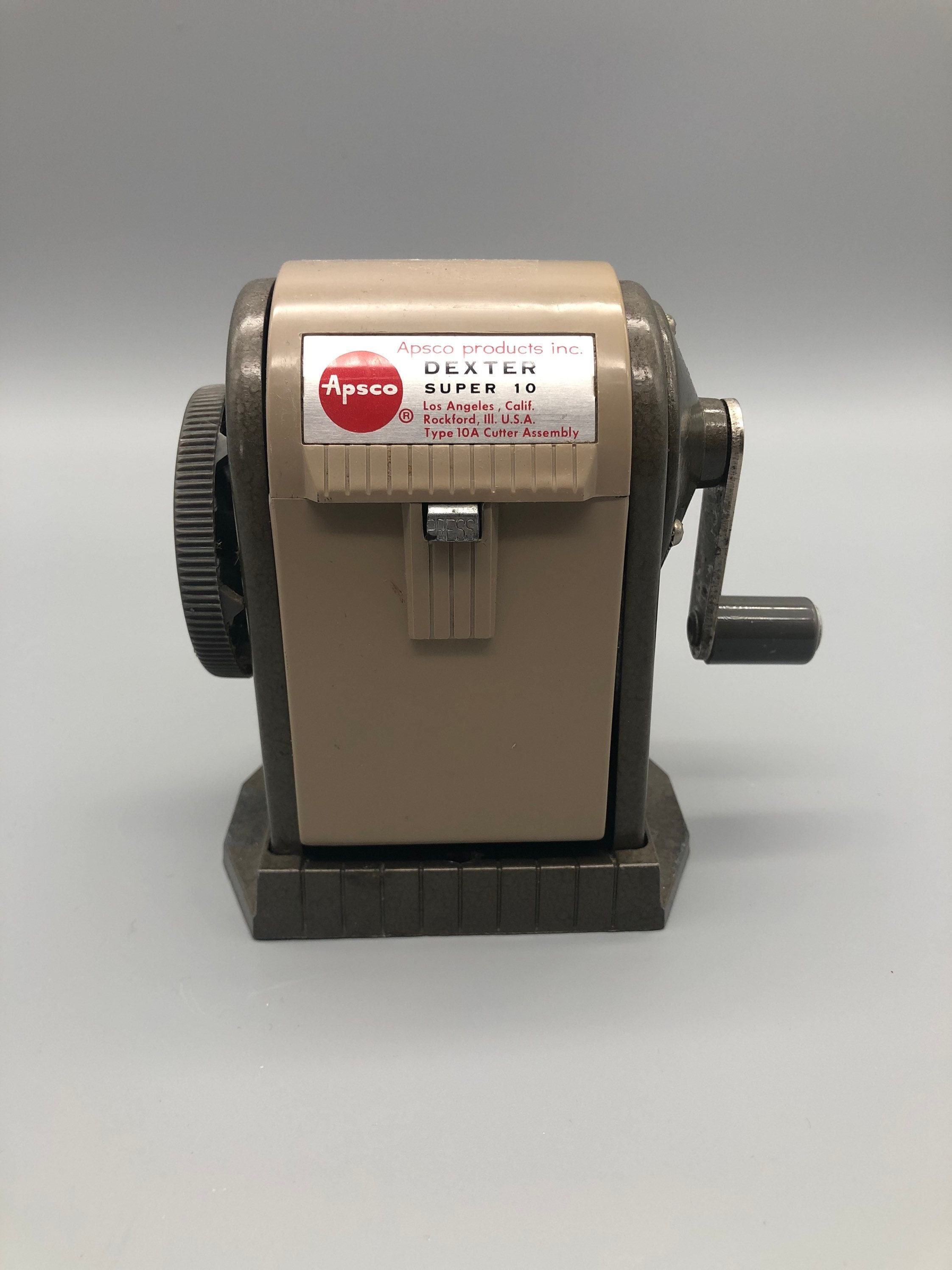 Vintage Apsco Dexter Super 10 Manual Pencil Sharpener. - Etsy