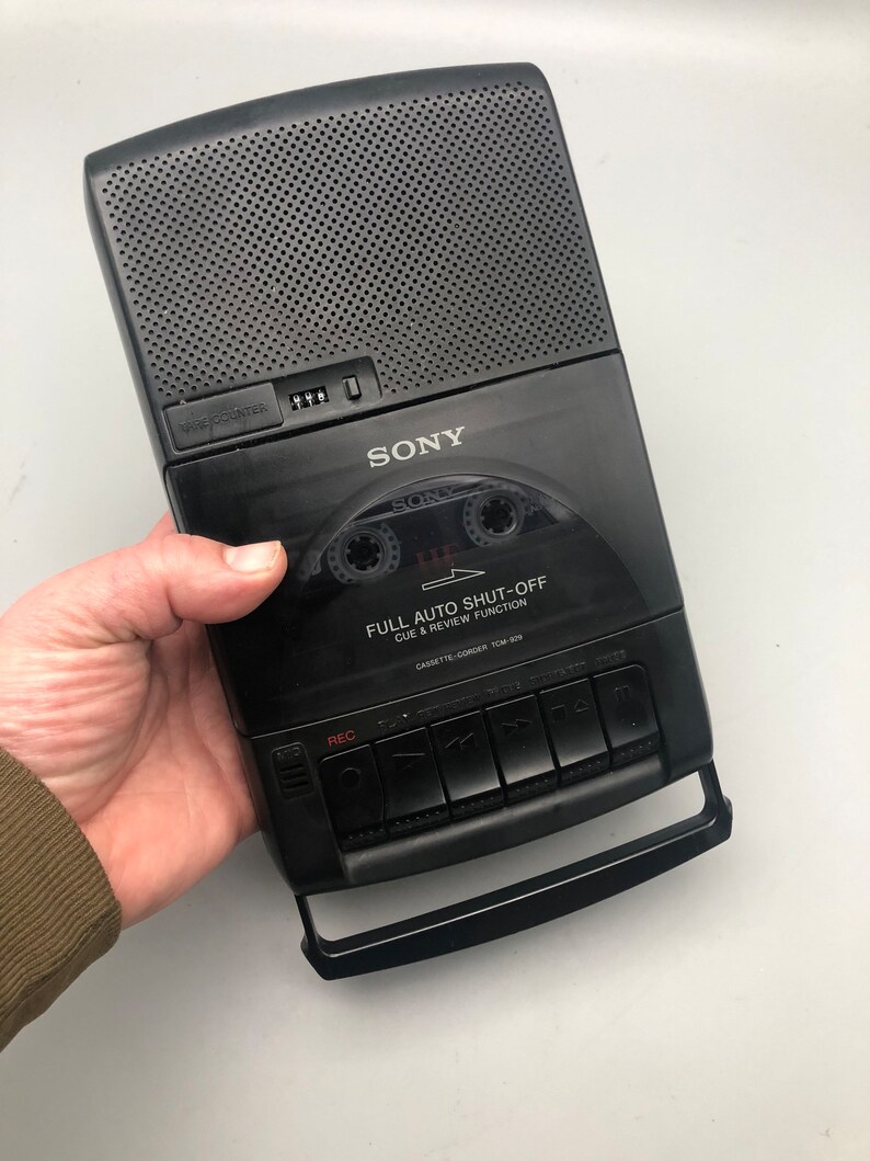 Vintage Sony Cassette Recorder Model Tcm-929. - Etsy