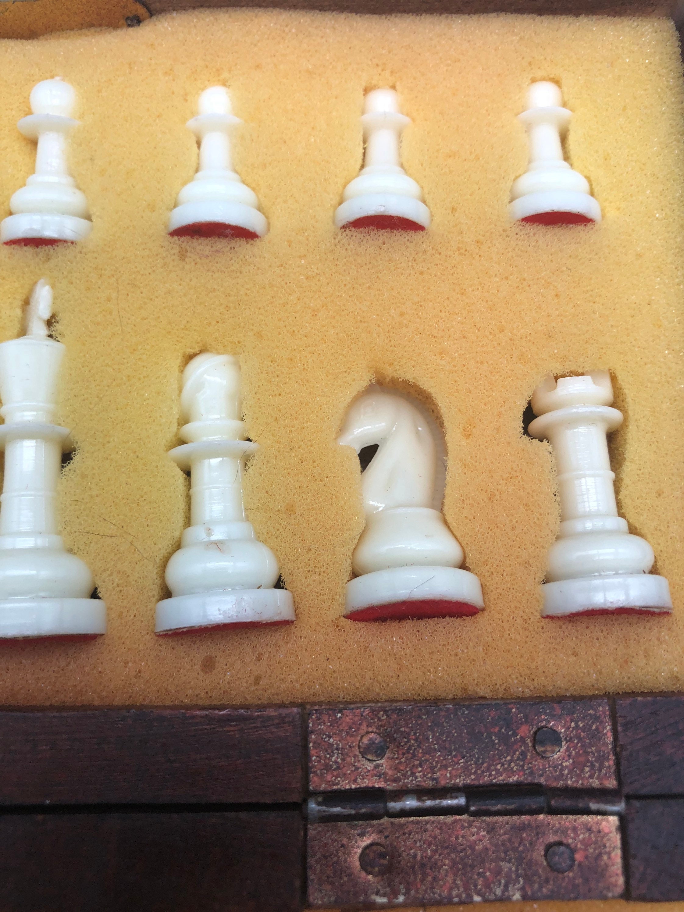 Vintage Fold up Travel Chess Set With Original Plastic Pieces. - Etsy