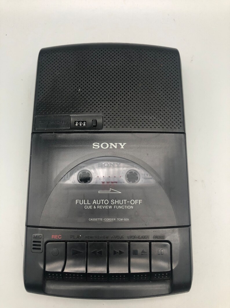 Vintage Sony Cassette Recorder Model Tcm-929. - Etsy