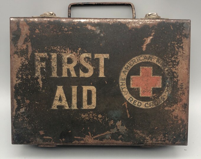 Vintage the Red Cross First Aid Box. 16 Units. - Etsy
