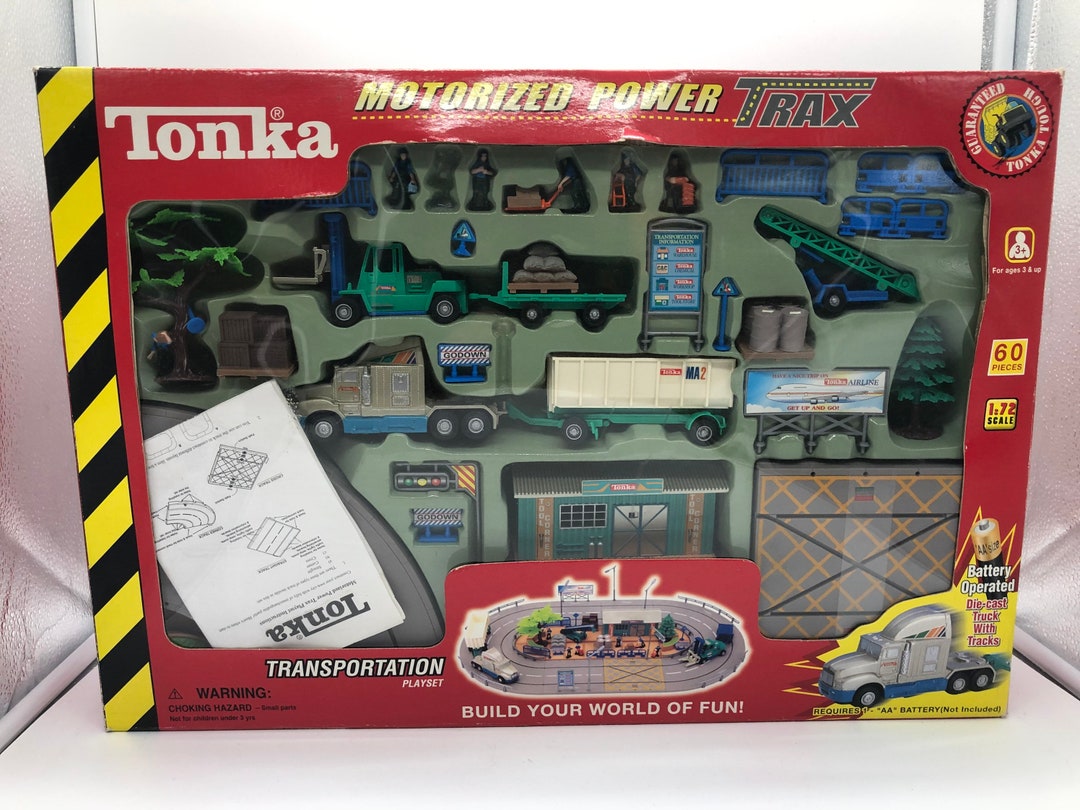 Vintage Tonka Motorized Power Trax Transportation Play Set. - Etsy
