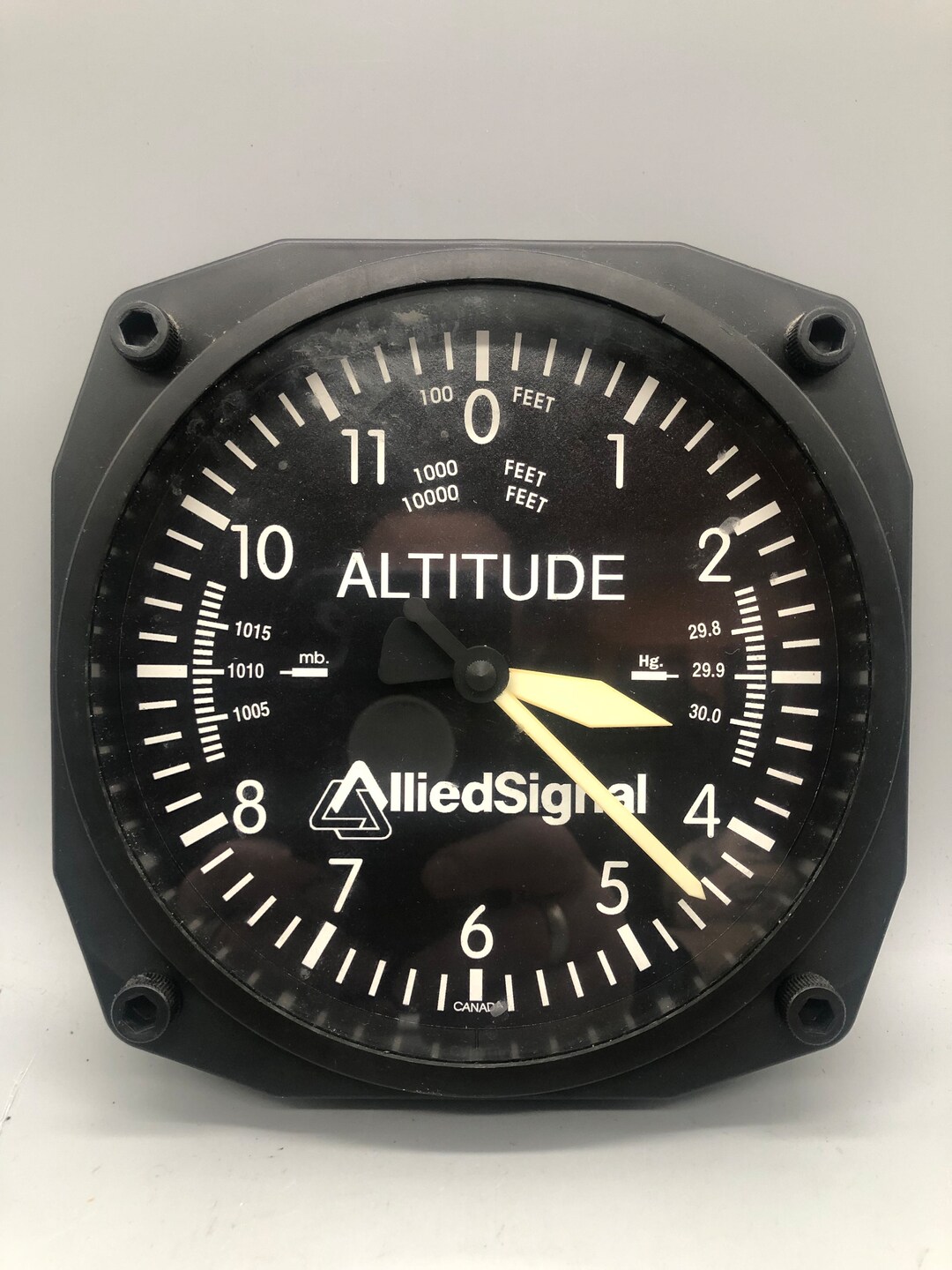 Vintage Trintec Industries Allied Signal Altimeter. and Clock. - Etsy