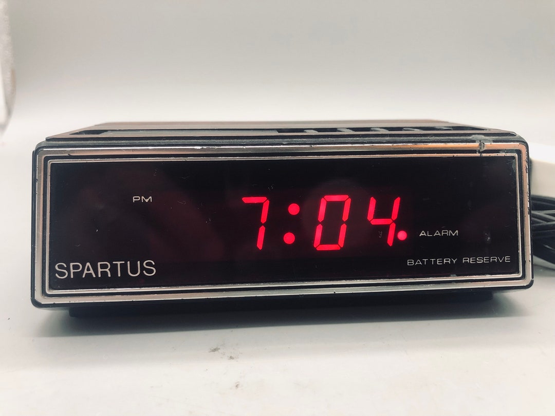 Vintage Spartus Plug in Digital Alarm Clock. Model 8143-5. - Etsy