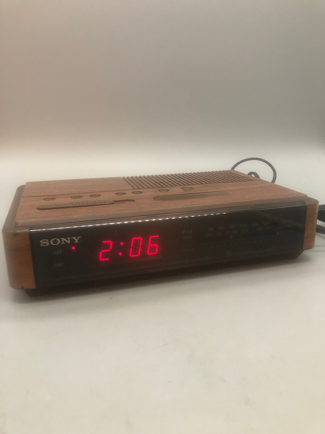 Vintage Sony Digital Alarm Clock Radio Model ICF-C400. - Etsy