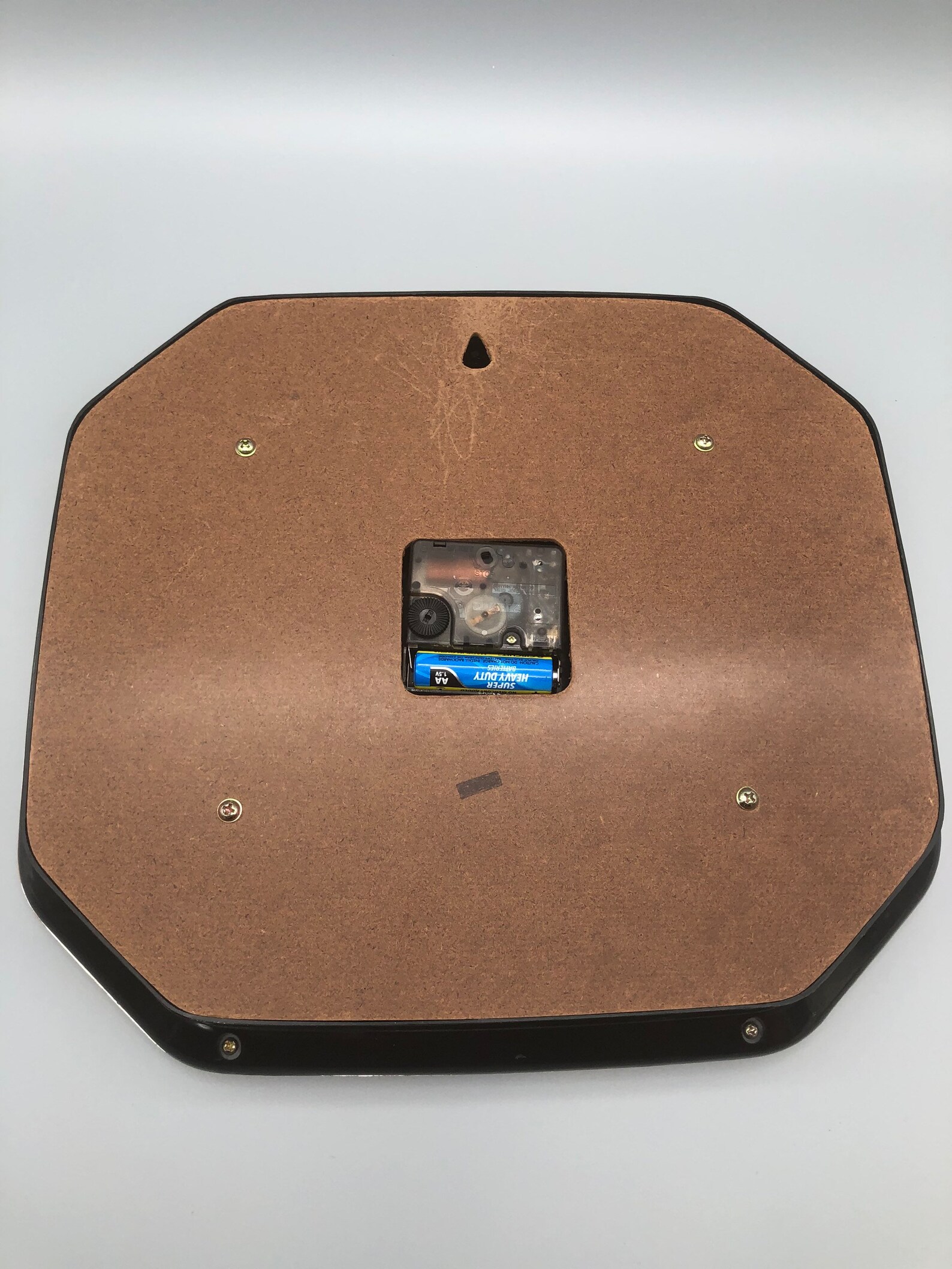 Vintage Telesonic Plastic Wall Clock. Black and Gold. Battery Operated ...