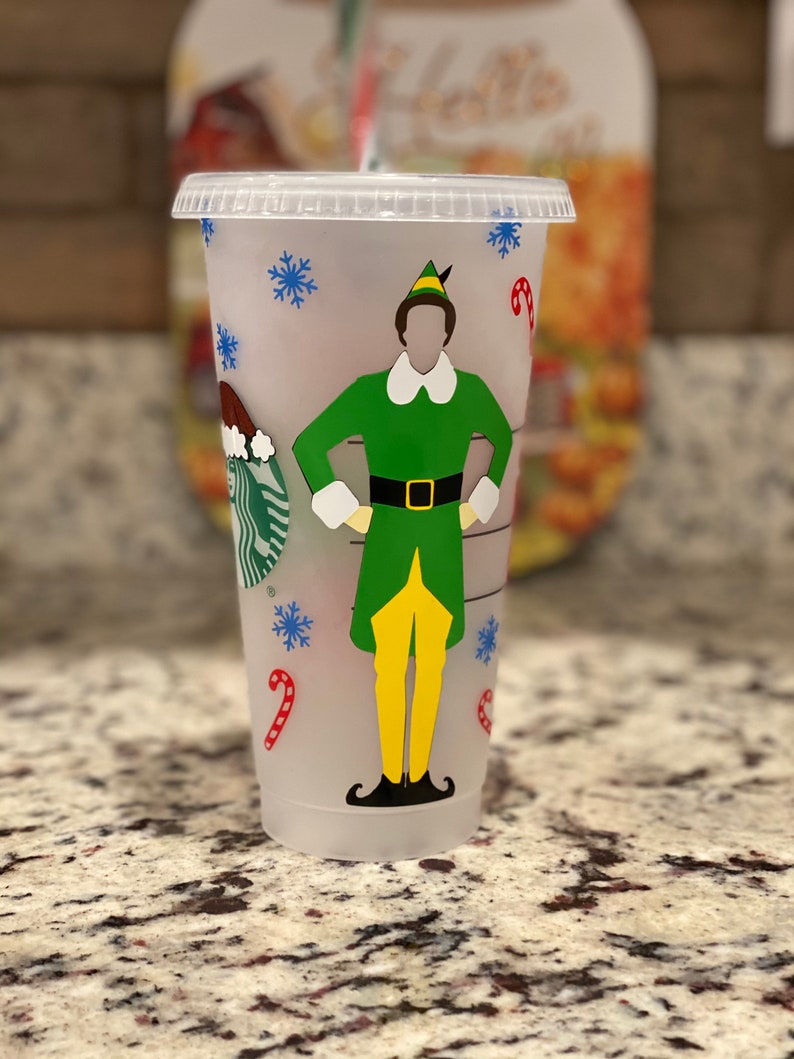 Buddy the Elf-reusable Starbucks Cup - Etsy