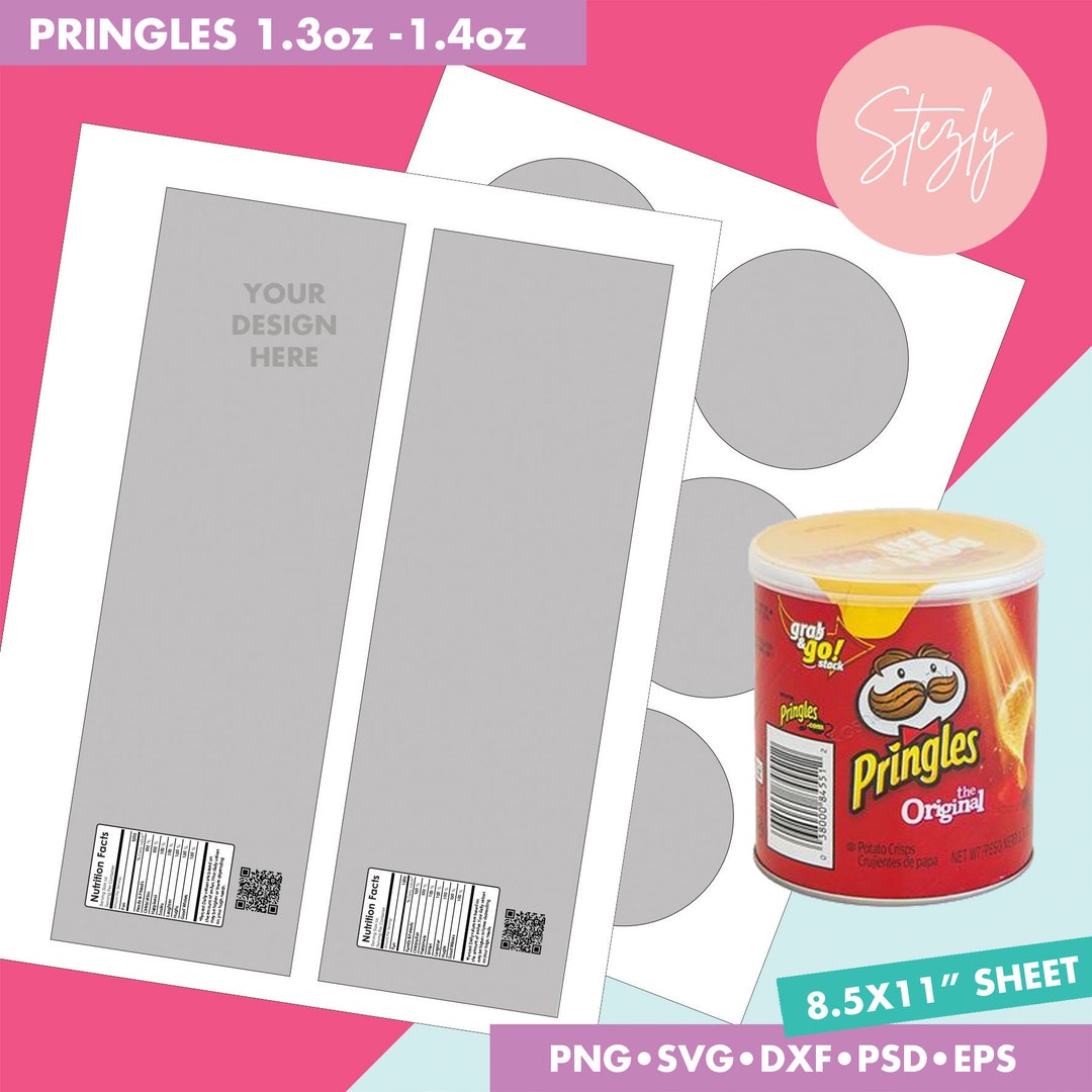 Pringles 1.3oz 37g Topper Template With Nutritional Facts, Printable ...