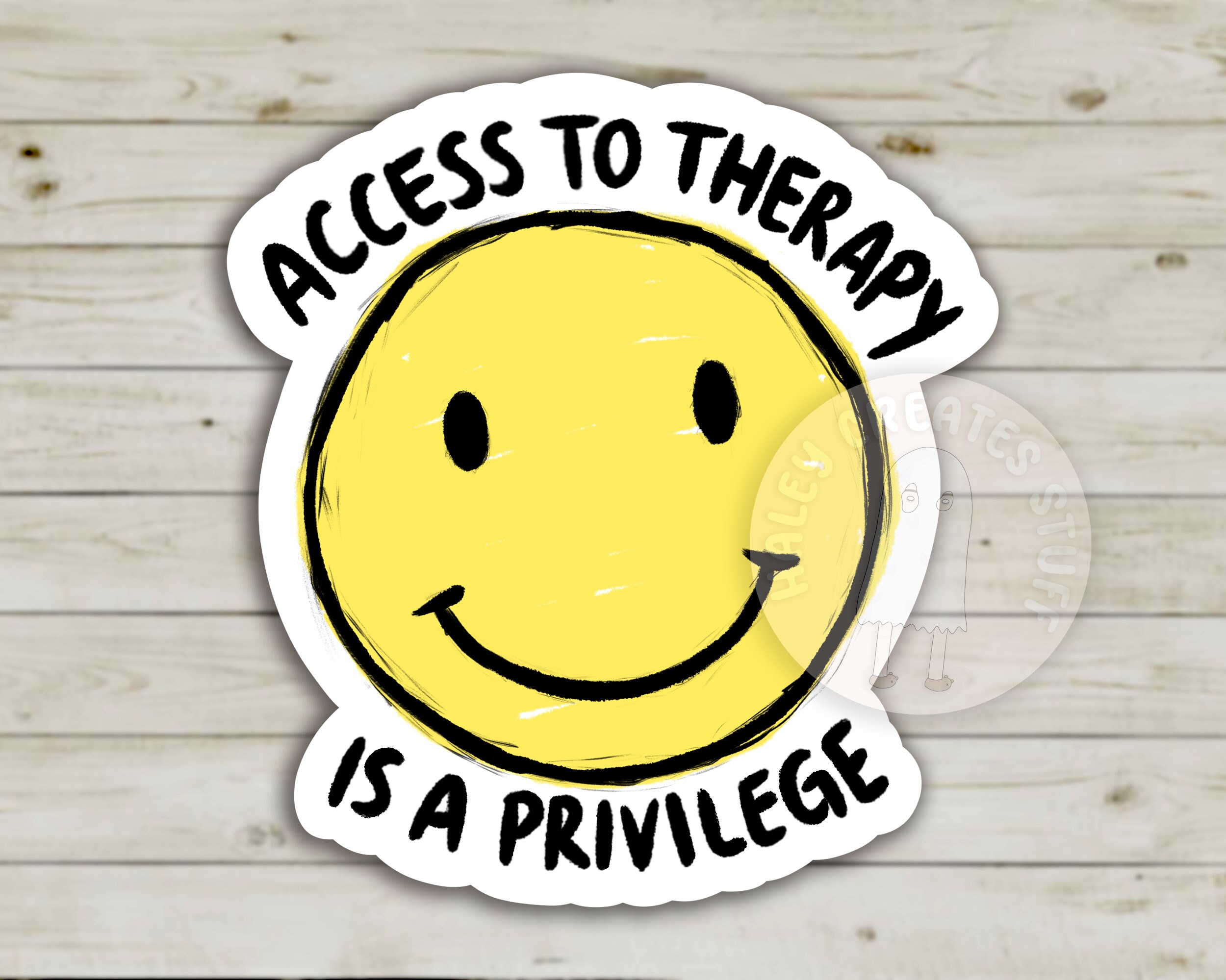 Access to Therapy is a Privilege Sticker 2.5 Sticker | Etsy