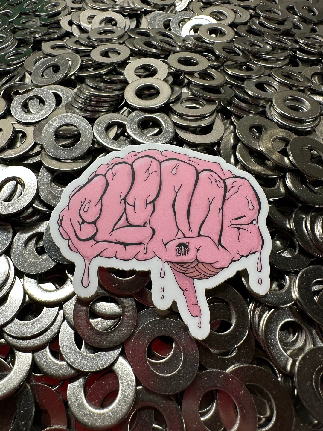 Climbing on the Brain Vinyl Sticker - Etsy