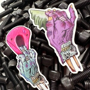 Zenith Zombie/monster Hands Vinyl Climbing Holds Sticker Pair - Etsy
