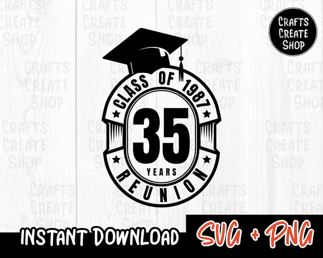 Class of 1987 Class 35 Years Reunion Fifty Years Svg Class - Etsy