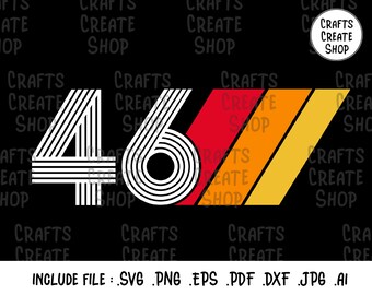 46 Years Old Svg - Etsy