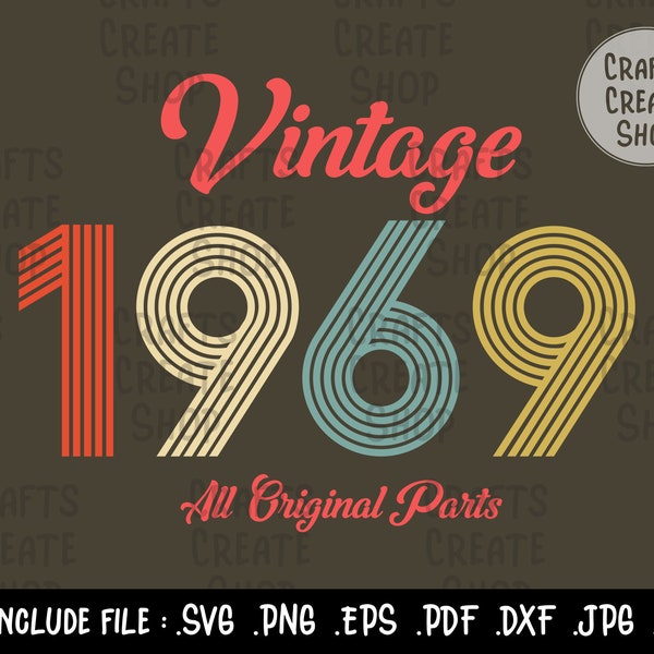 1969 Svg - Etsy