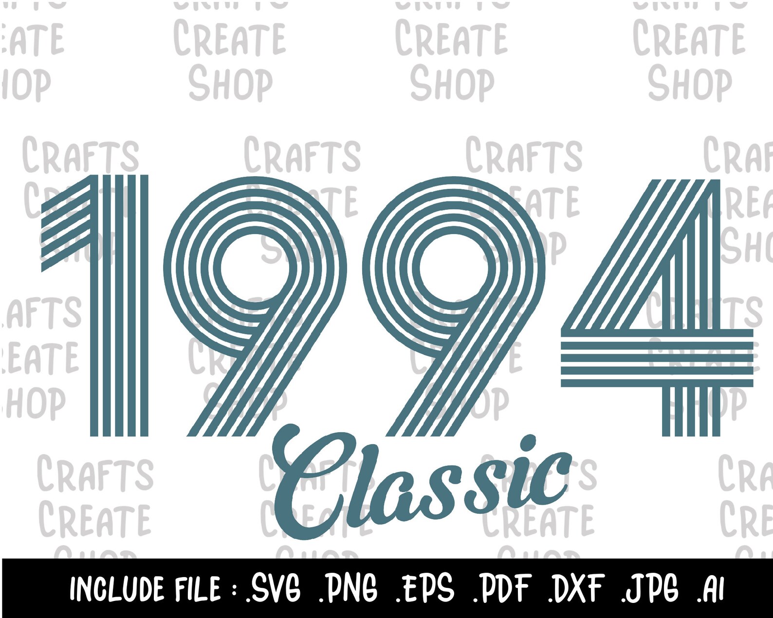 Classic 1994 SVG 1994 Birthday Svg Svg Birthday Year Svg - Etsy