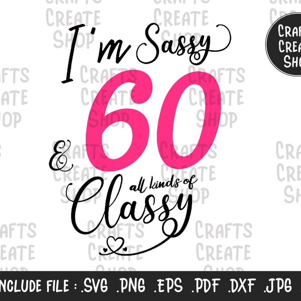 60 Sassy and Classy Svg - Etsy