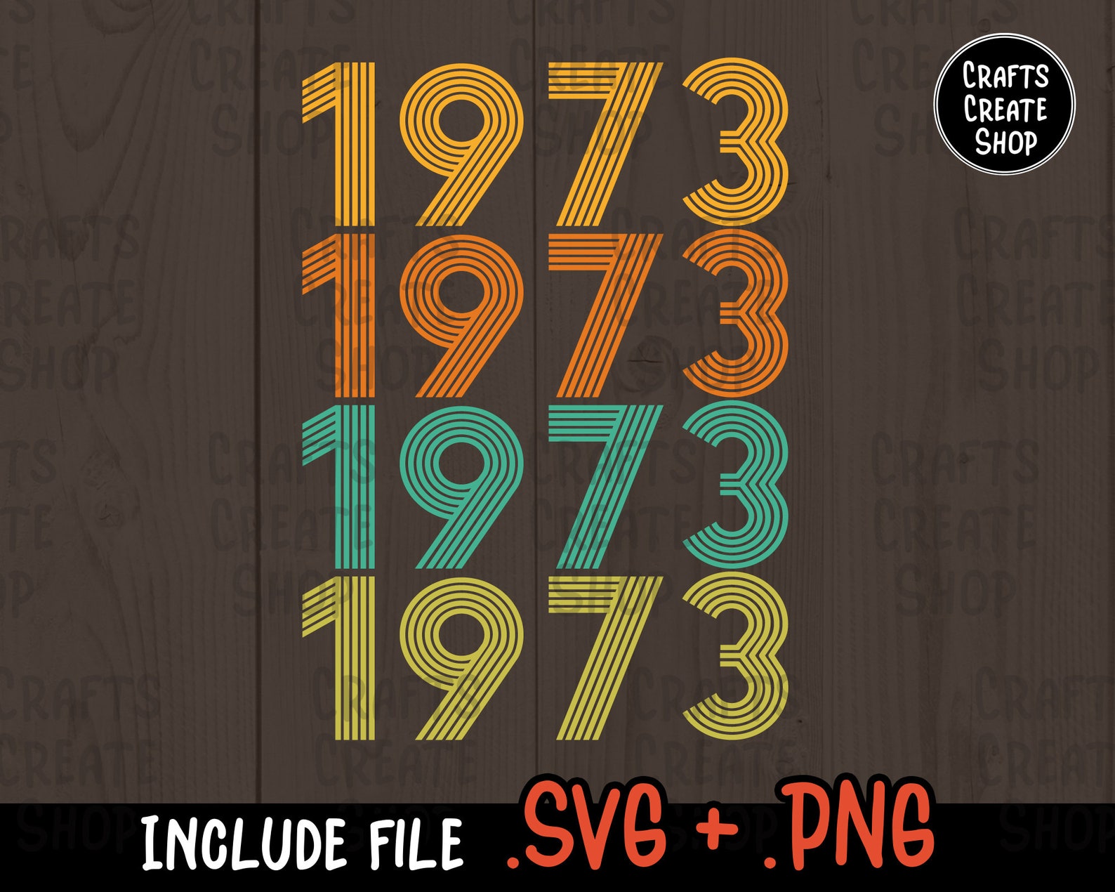 Vintage 1973 Svg 1973 Classic Svg 48th Birthday Retro - Etsy