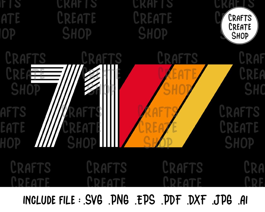 71 Retro Birthday Svg, 71 Vintage Svg, 71st Birthday Idea, Turned 71 ...