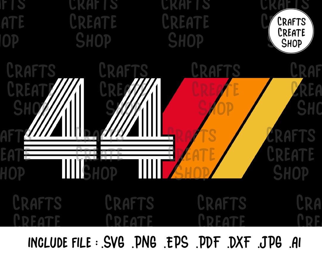 44 Retro Birthday Svg, 44 Vintage Svg, 44th Birthday Idea, Turned 44 ...