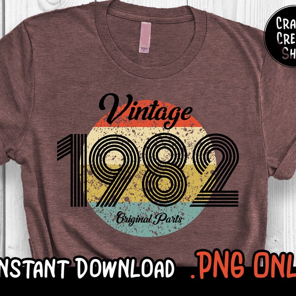 Vintage 1982 Png - Etsy