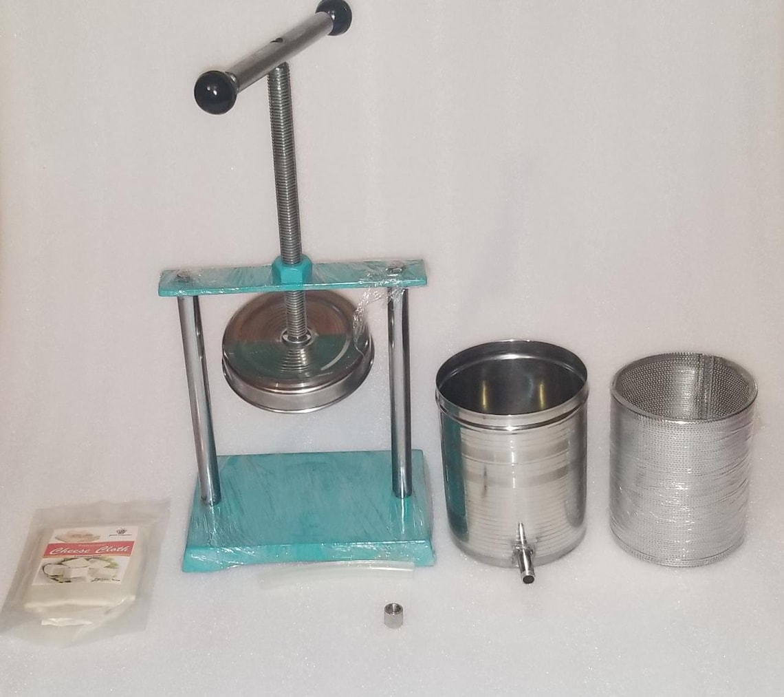 BIG Tincture Press Stainless Steel Soft Fruit Wine Juice Cheese Making ...