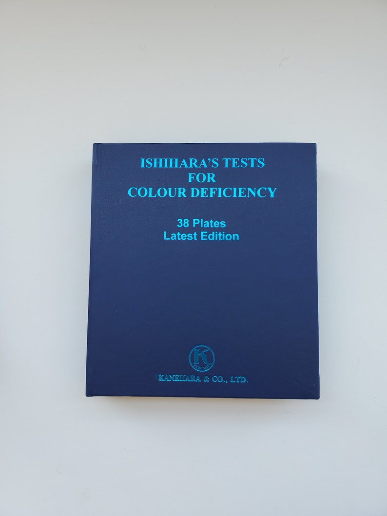 Ishihara Test Chart Books for Color Deficiency 38 Plates Latest Edition ...
