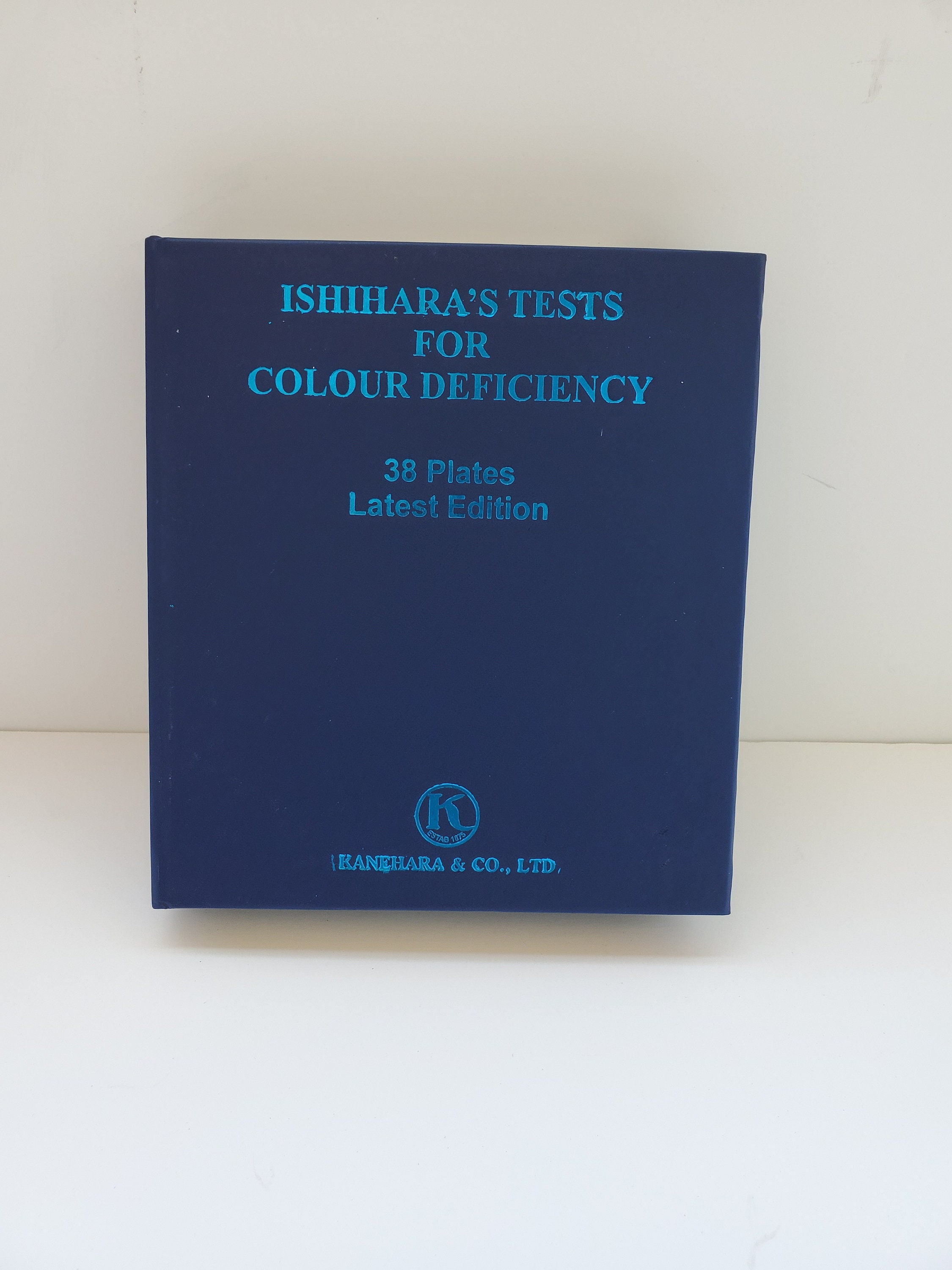 Ishihara Test Chart Books for Color Deficiency 38 Plates Latest Edition ...