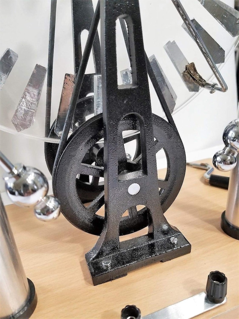 Wimshurst Machine Lab Static Electricity Generator Wooden Stand Heavy ...