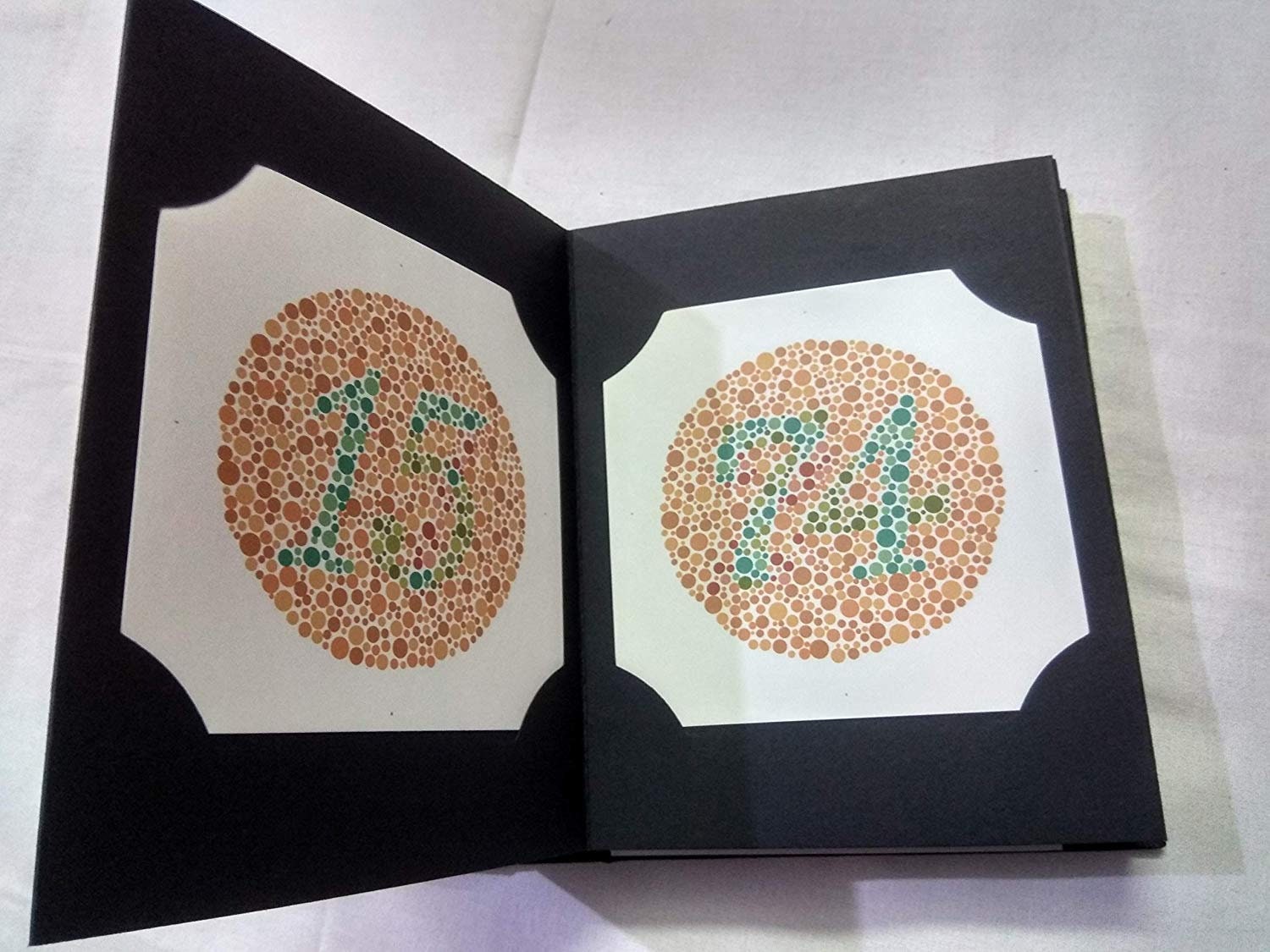 Ishihara Test Chart Book for Color Deficiency 38 Plates Latest Edition ...