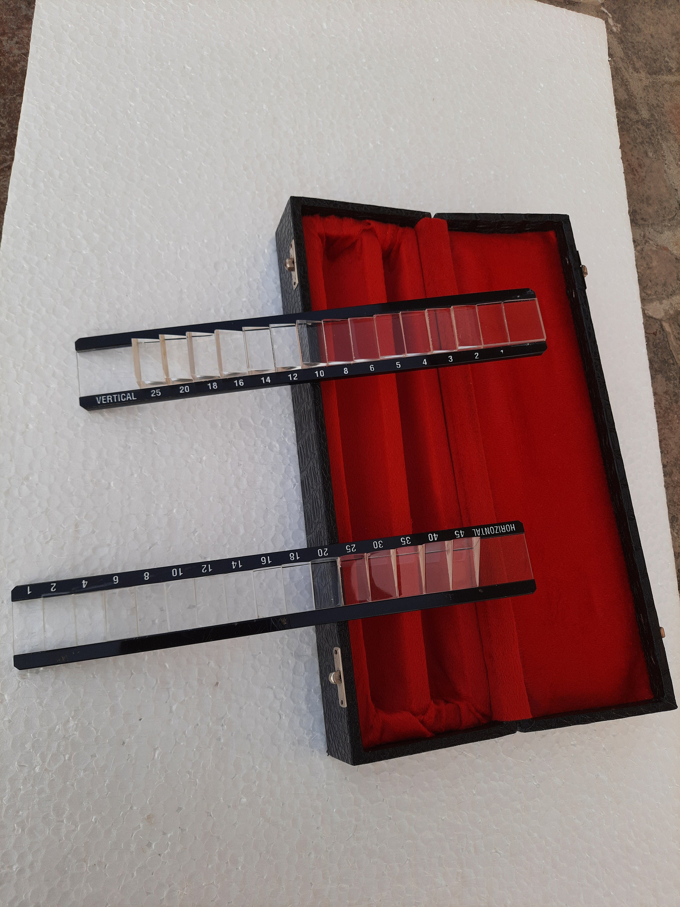 Optometry Bar Horizontal Vertical Case Prism Set Ophthalmology ...