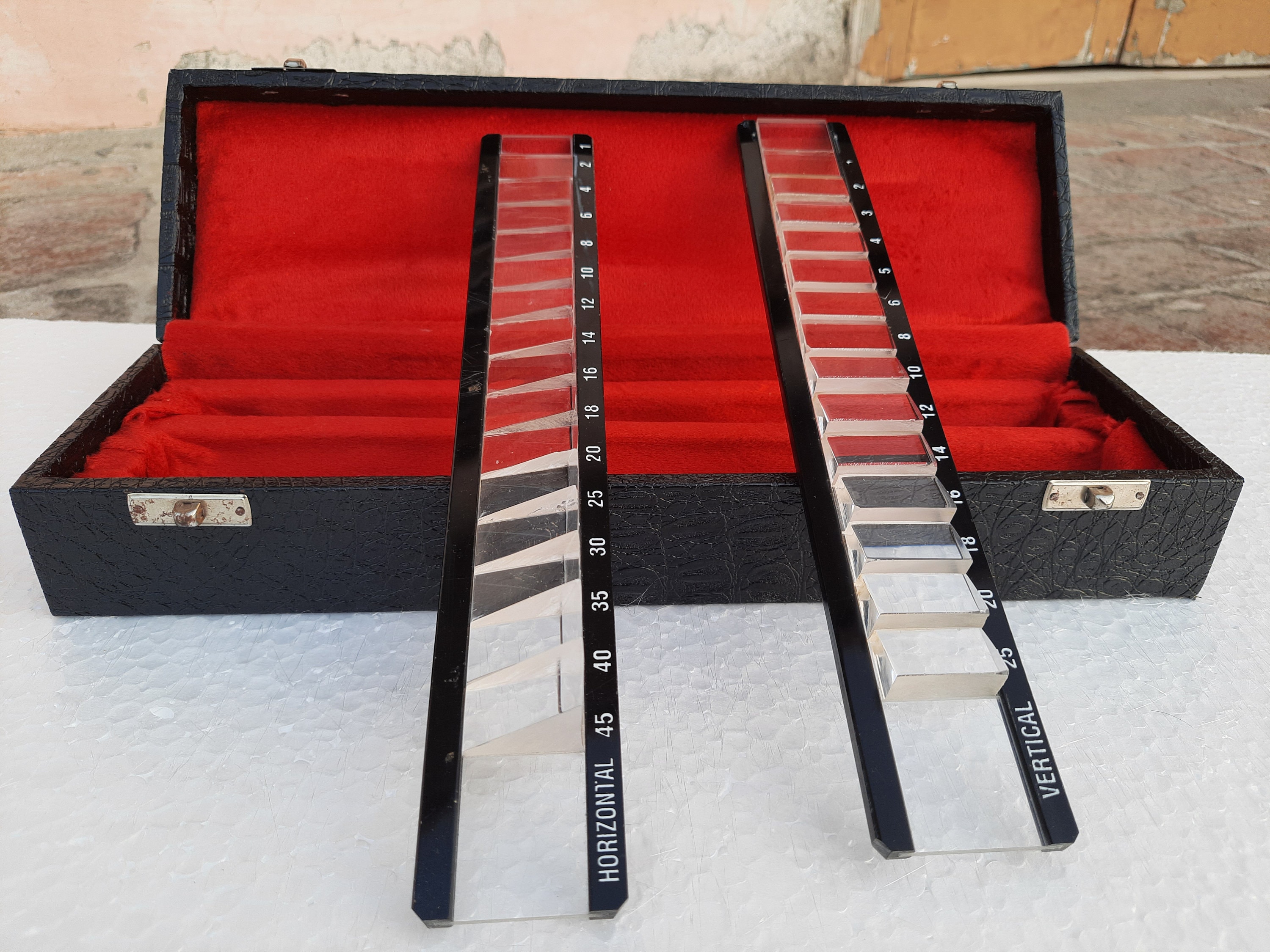 Optometry Bar Horizontal Vertical Case Prism Set Ophthalmology - Etsy