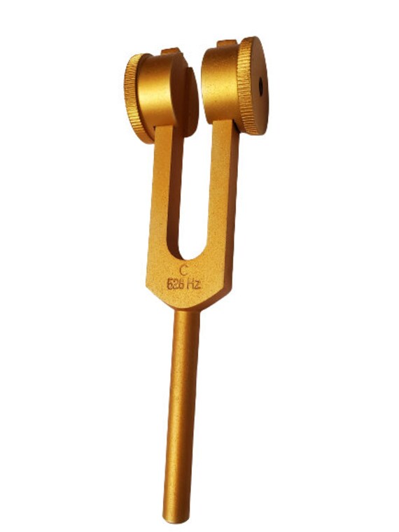 528 Hz Gold Weighted Tuning Fork Ships from Canada | Etsy