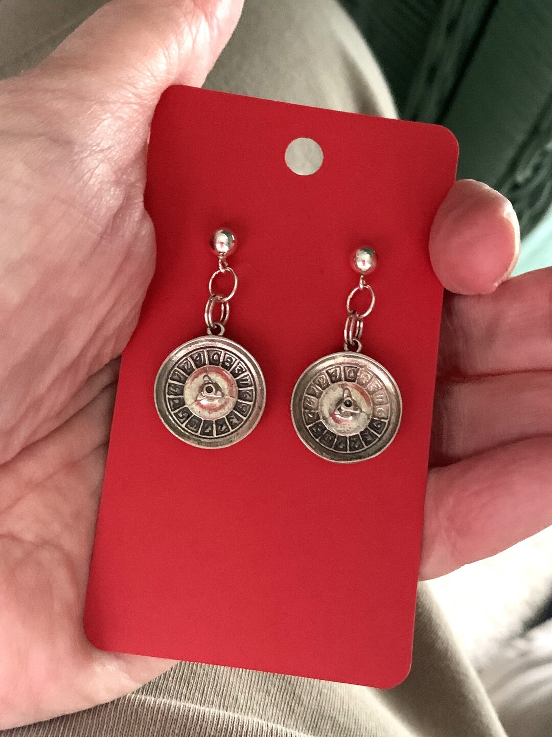 Vintage (old Stock) Sterling Silver Vegas Roulette Wheel Charm Post ...